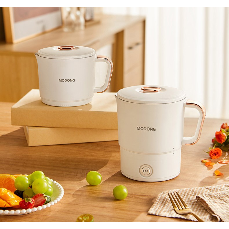 800ml Folded Electric Kettle Portable Cooking Pot Multicooker Travel ...