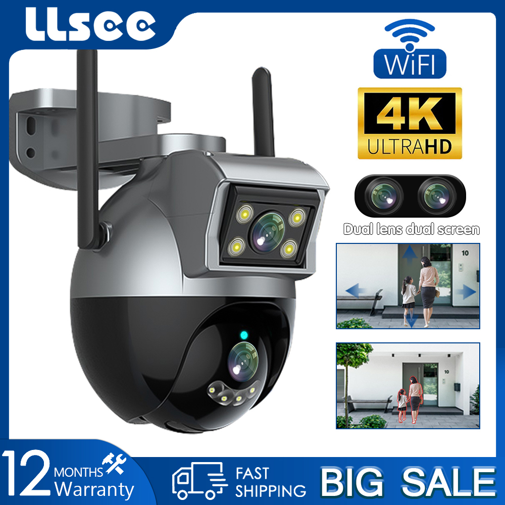 LLSEE, cctv camera wifi, cctv wireless outdoor camera 360, 4K, 8MP ...