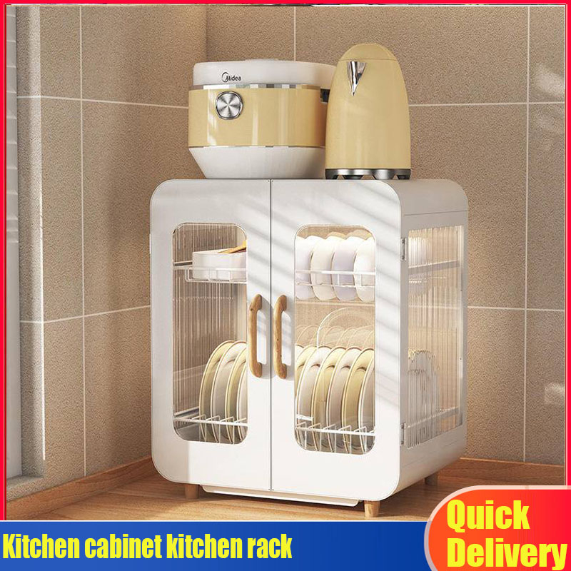 【Free shipping】Kitchen cabinet kitchen rack Kitchen Storage Counter ...