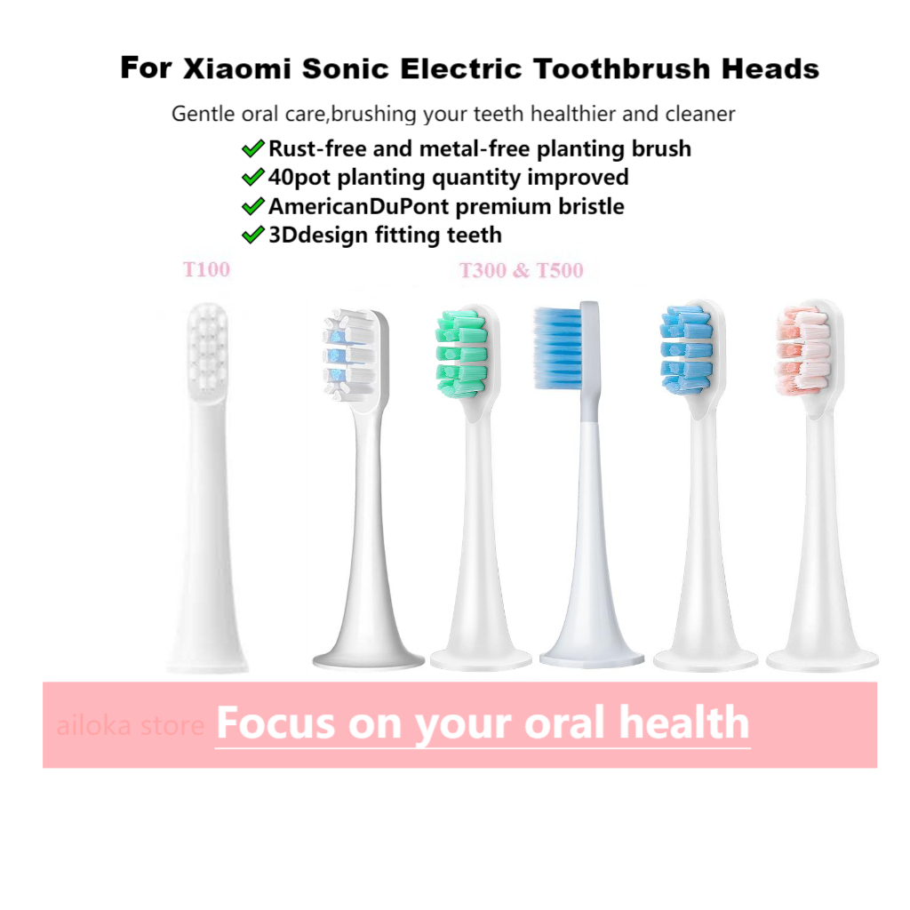 【Toothbrush Heads】12Pcs - Compatilble For Xiaomi Mijia T100/T200/T300/T500/T700 Smart Electric ...