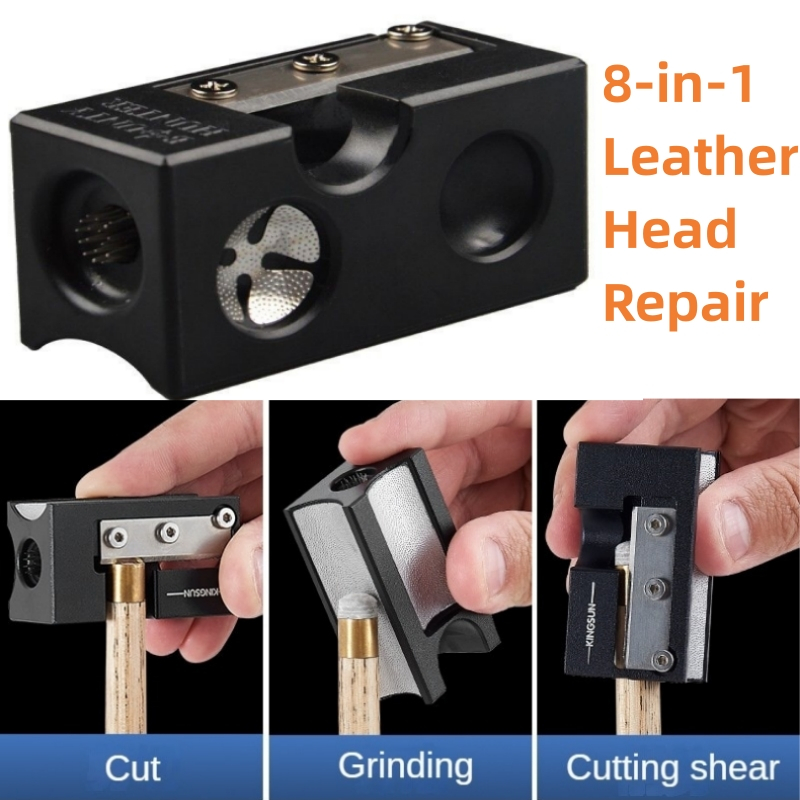 8 in 1 Pool Cue Tip Corrector Upgraded Repair Tool Cue Shaper,Billiard ...