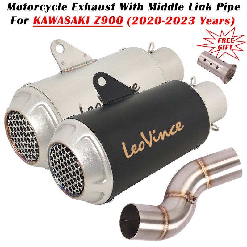 Slip On For KAWASAKI Z900 2020 2021 2022 2023 Motorcycle Exhaust System ...