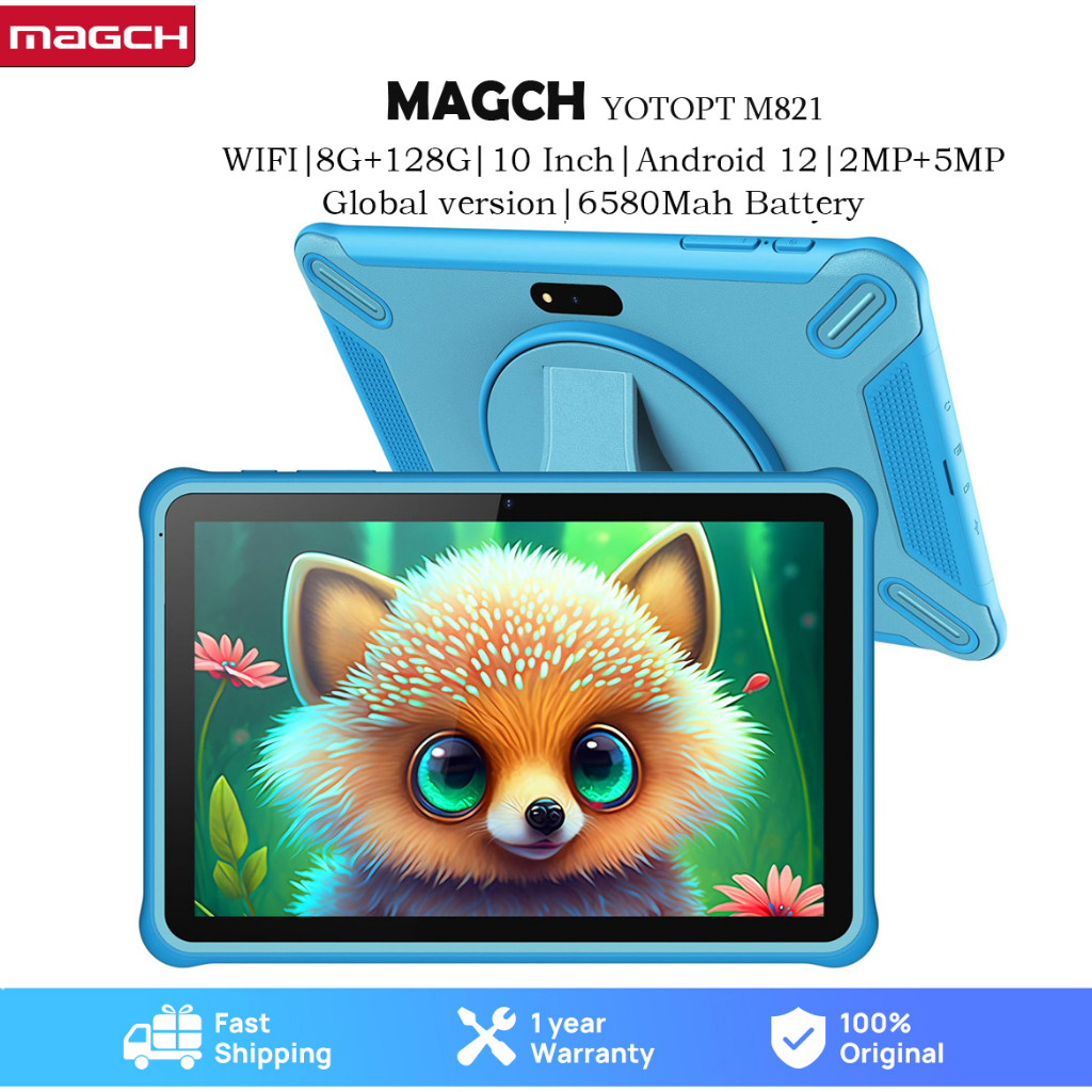 MAGCH YOTOPT 10 Inch Kids Tablet, Android 12.0, Parental Control, HD ...