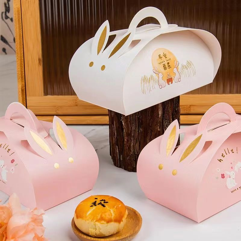 30905- [10PCS] Mid-Autumn Jade Rabbit Portable Box Mooncake Box Empty ...