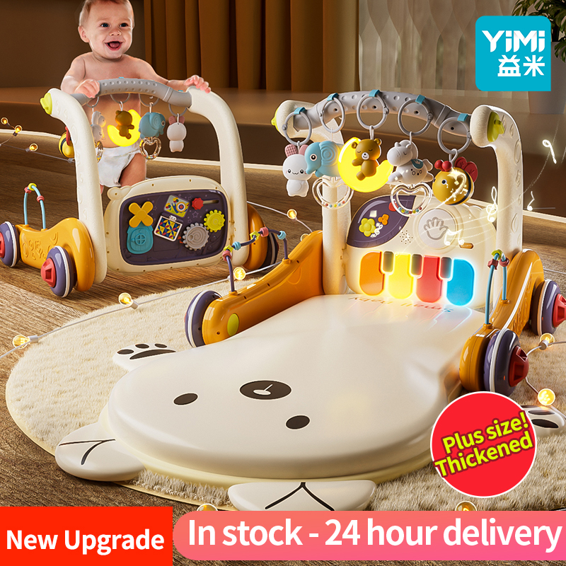 YIMI 4 in 1 New Born Baby Gym Playmat Pedal Piano Fitness Frame Kids ...