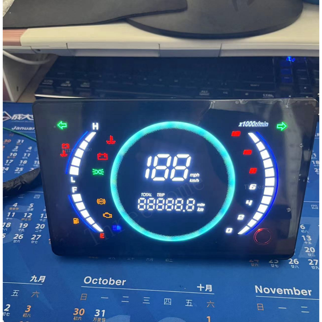 Universal Digital Meter Speedometer Assy Motorcycle Tachometer RPM ...