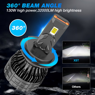 XSTORM 130W 32000LM super bright H4 LED headlight H1 H7 H11 9005 HB3 9006 HB4 9012 HIR2 canbus ...