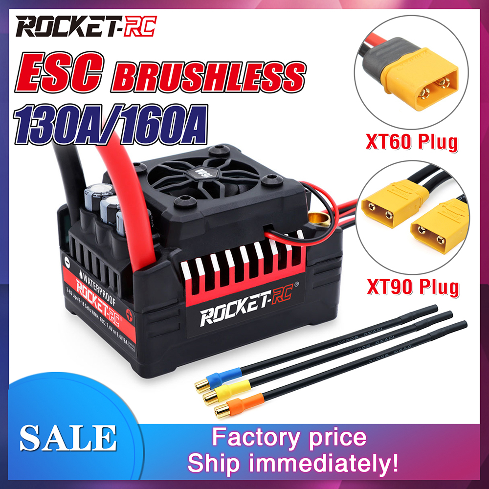 Rocket RC Supersonic 130A 160A Brushless ESC application for 1/8 car &1 ...