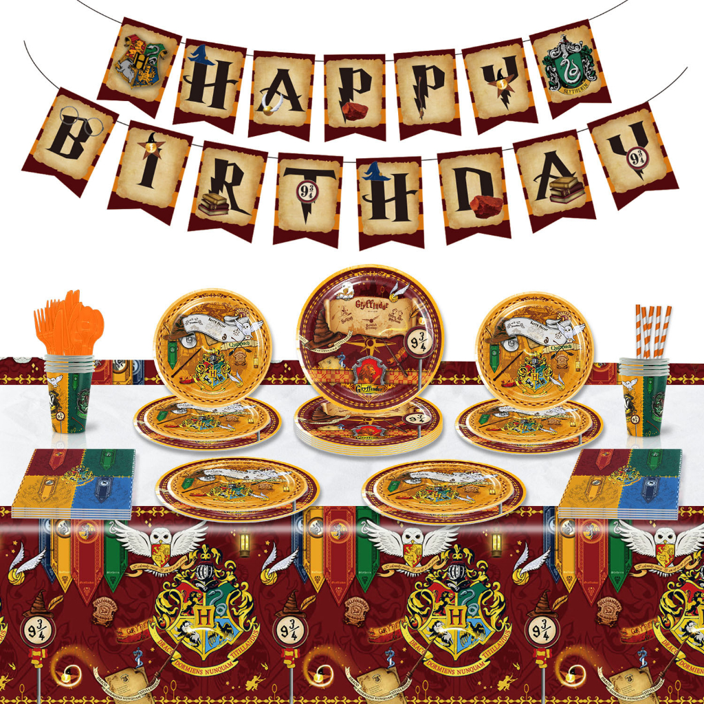 Harry Potter Birthday Decorations Happy Birthday Banner Balloons Cake ...