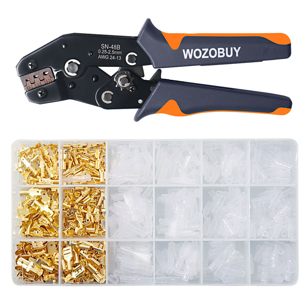 Crimping Tool Set Pressed Pliers Electrician Tools Electrical Terminals Clamp Electronics ...