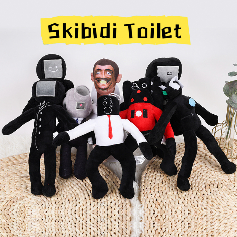 Anime Skibidi Toilet Plush Toy Monitor Man Titan Cameraman TVman ...