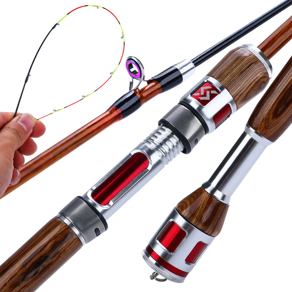 Sougayilang Top Quality 2 Sections Carbon Fiber 123cm Raft Rod Ice ...