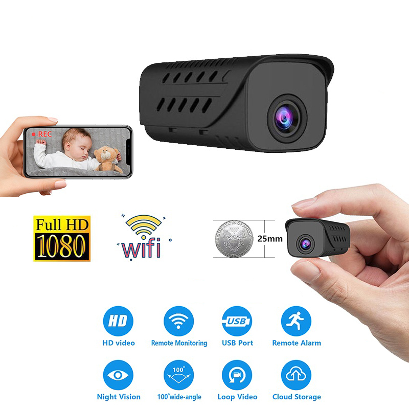 CCTV HD 1080P Mini Security Camera WiFi IP Mini Camera Smartphone APP ...