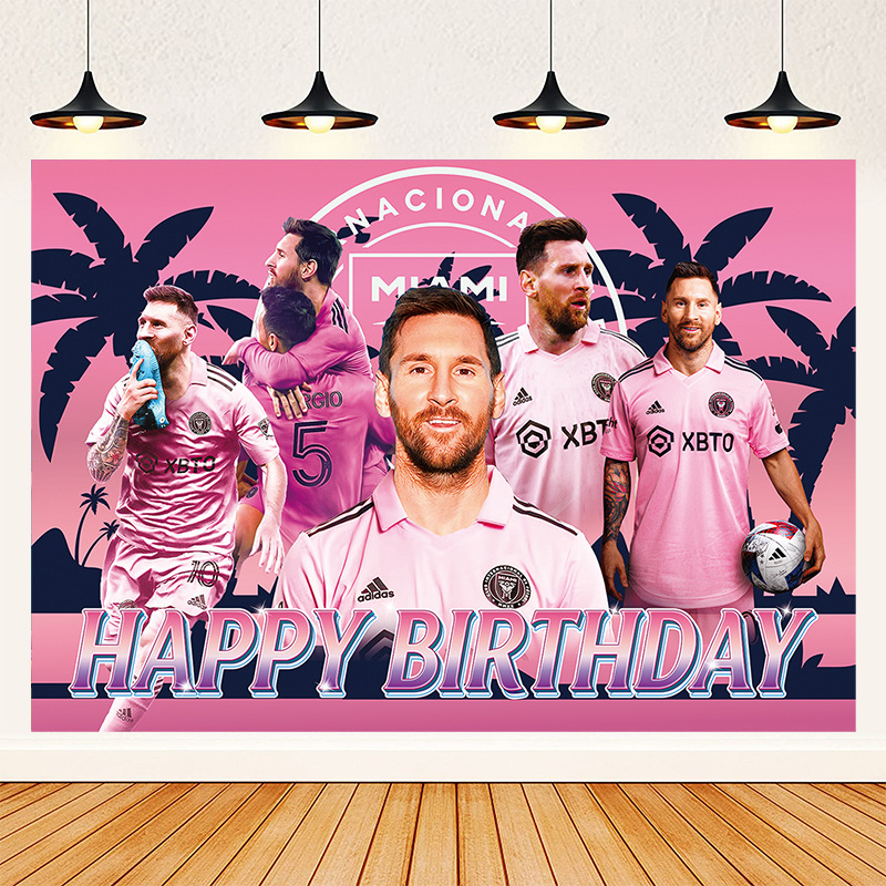 5x3ft Messi's Birthday Background Banner Leo Messi's Birthday Party ...