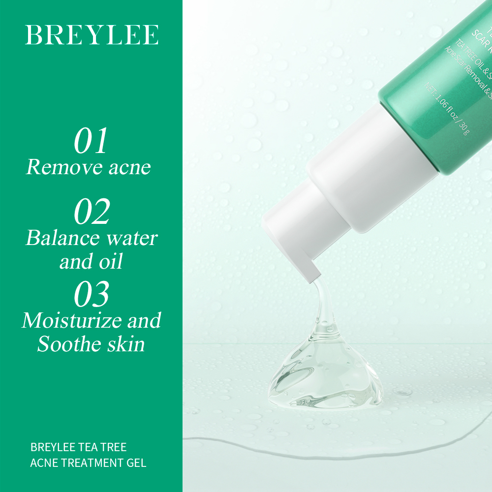 BREYLEE TEA TREE ACNE MARKS GEL repair the skin deeply Lighten acne scars Skincare 30g | Shopee ...