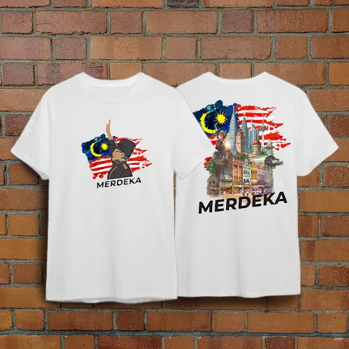 Malaysia Merdeka Design 6 With Premium Cotton Short Sleeve T-shirt For ...