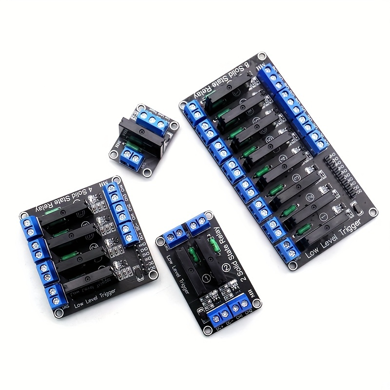 1pc Relay Module Solid State High Level 5V 12V 24V DC 1 2 4 8 Channel ...
