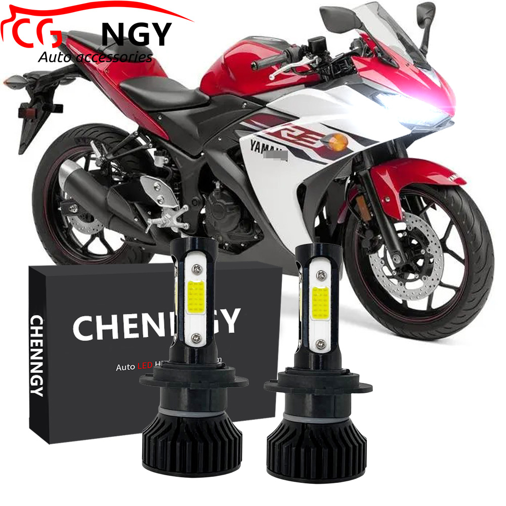 For For Yamaha YZF R3 2015 2016 2017 2018 (Head Lamp) - (1 Pair) LED ...
