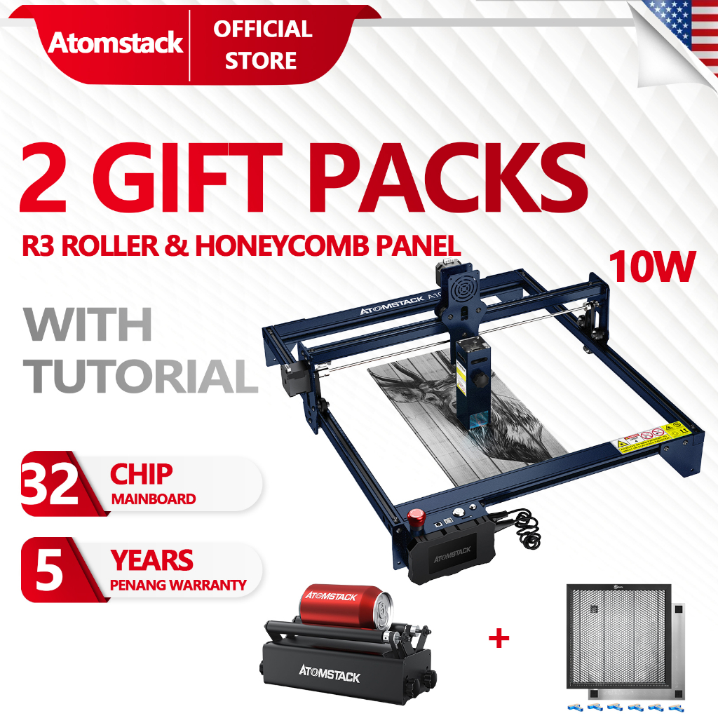 Atomstack A10 Pro Laser Engraver Offline Engraving Cutting Machine For ...