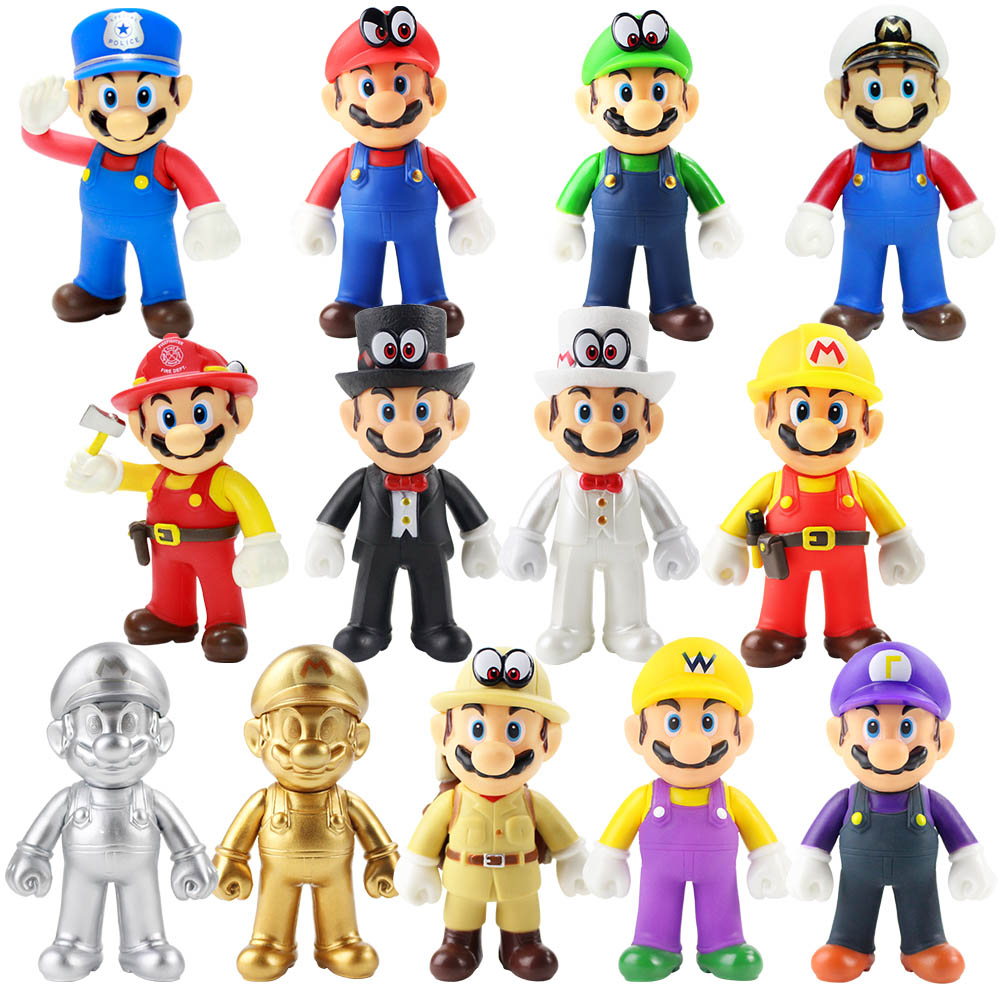 13Style 12cm Nintendo Game Super Mario Odyssey Mario Luigi Cappy ...