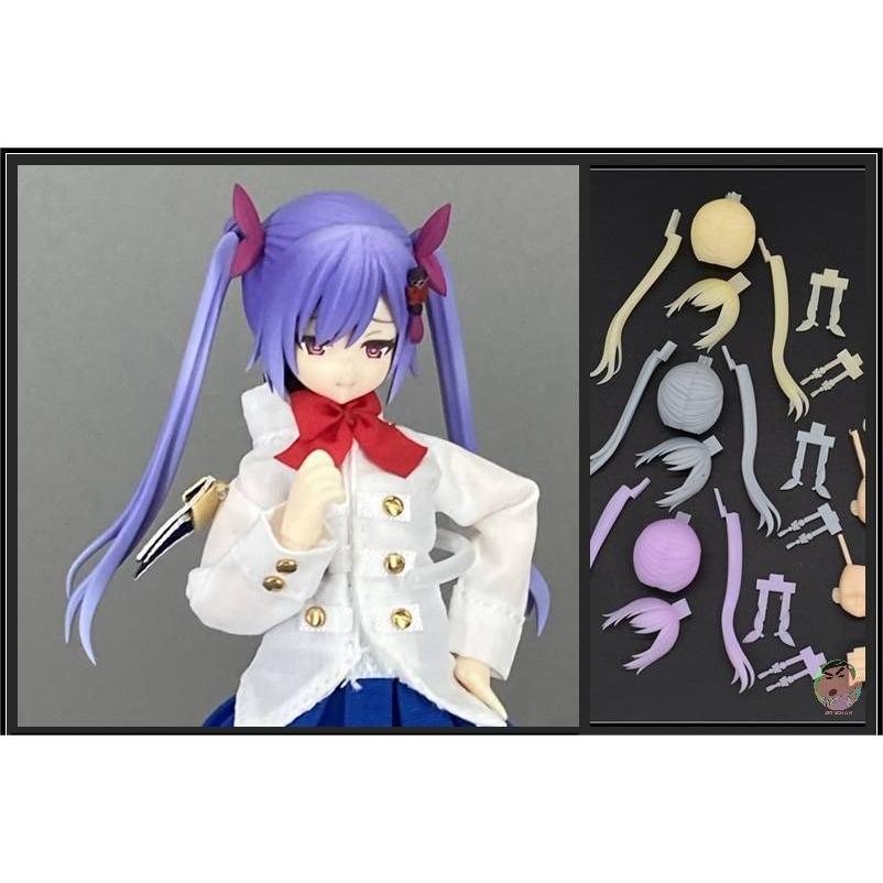 SH STUDIO 1/12 EX01 Three Hairstyles Resin Garage Kits Retrofit ...