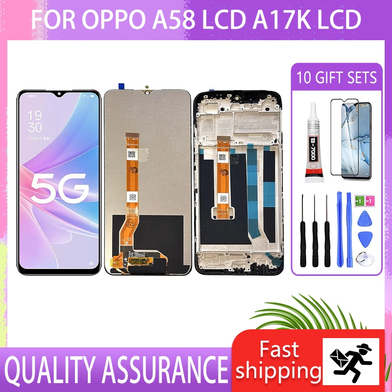 Original For OPPO A17 CPH2477 PPO A17K CPH2471 LCD Display Screen With ...