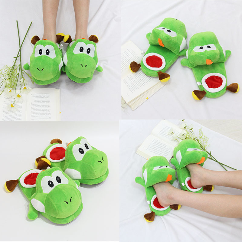 28cm Nintendo Games Peripheral Super Mario Bros Yoshi Dragon Slippers ...