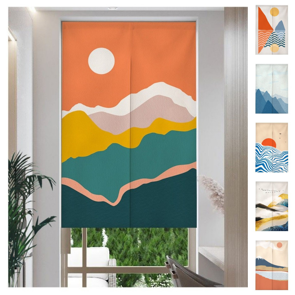 Chinese Style Doorway Curtain Bedroom Living Room Home Linen Partition ...