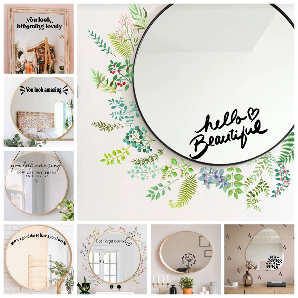 Mirror Sticker Background Decoration Art Creative Decal Home Decoration ...