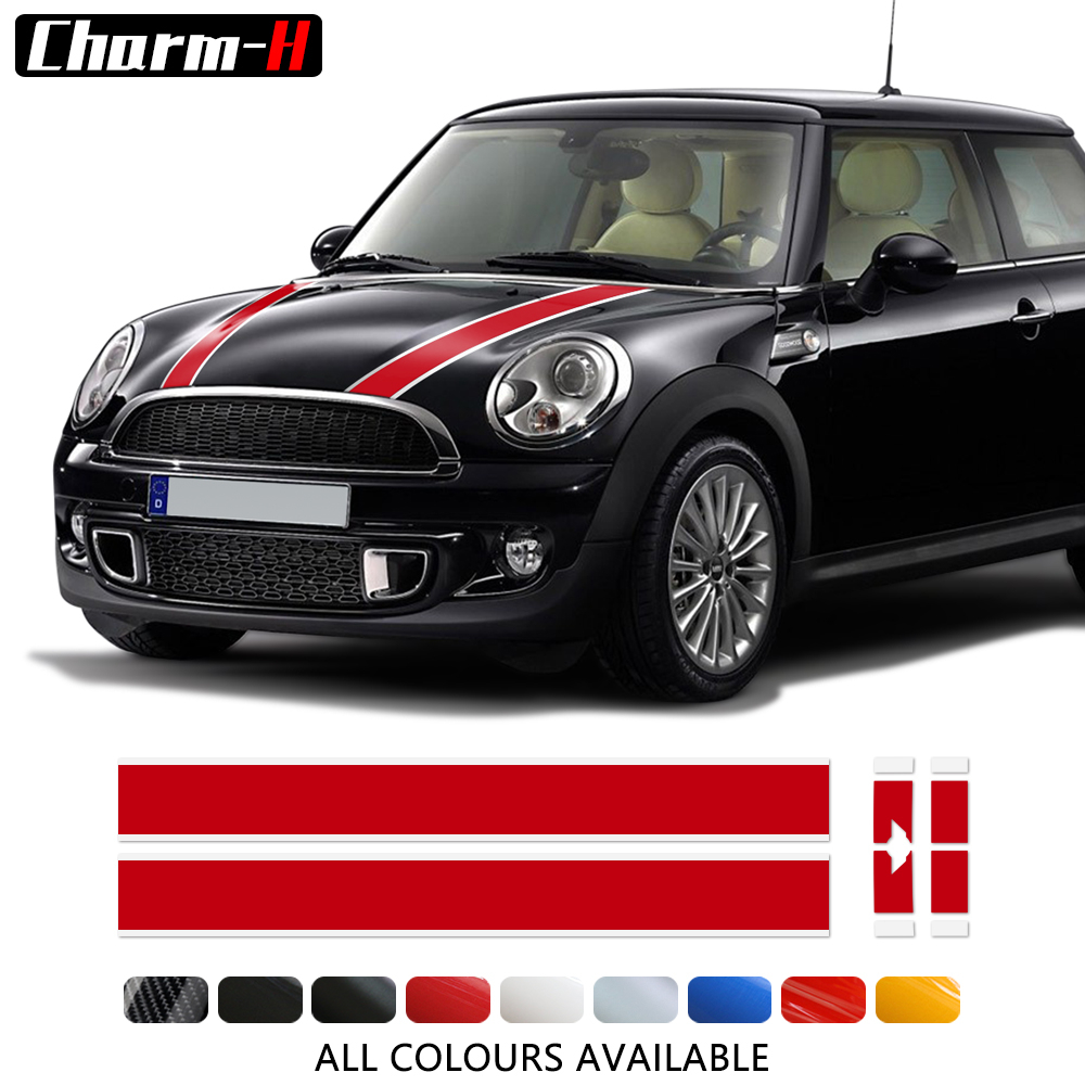 Car Hood Rear Stripes Kit for MINI Cooper R56 Hatchback 2006-2013 ...