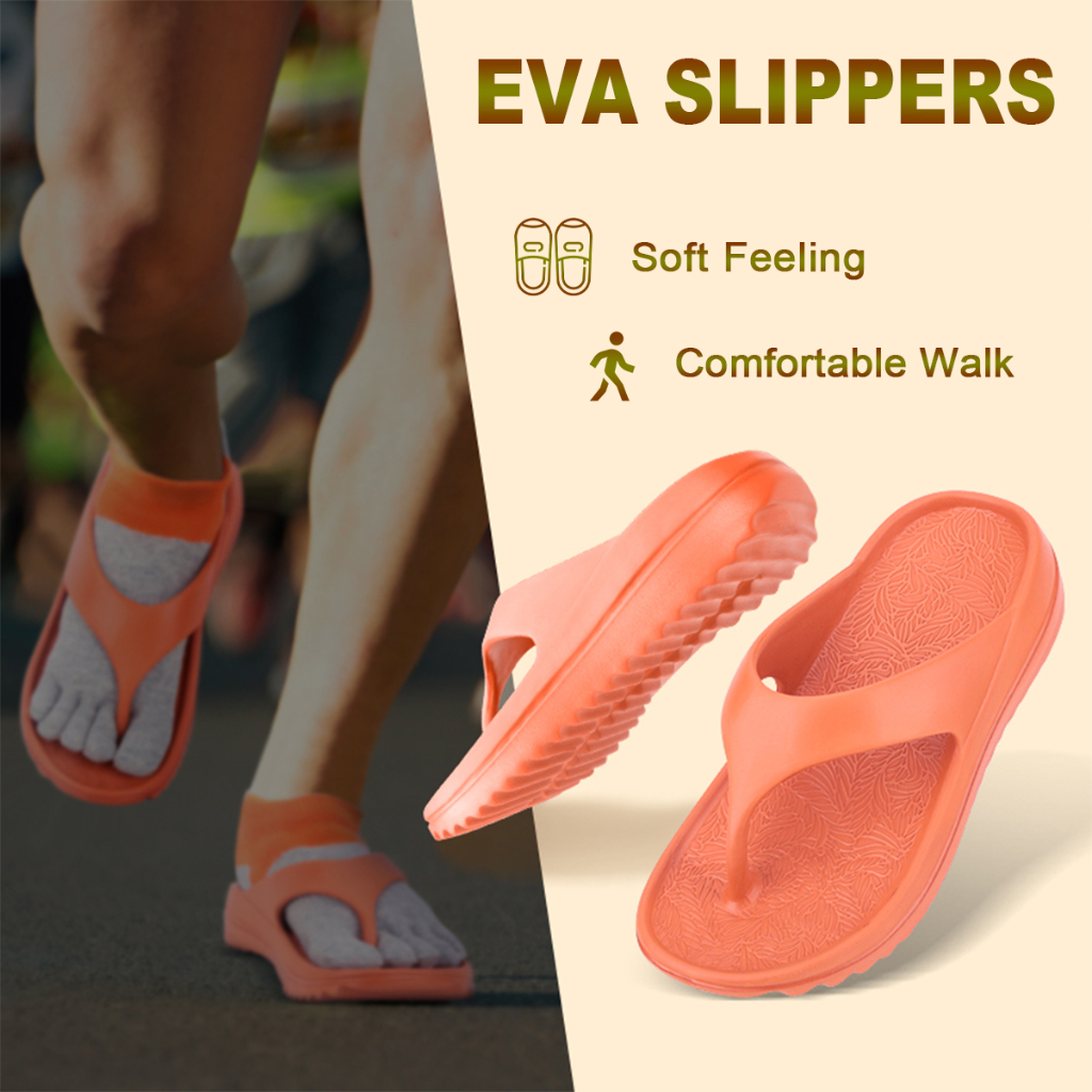 Soft And Non-Slip Running Flip-Flops Beach Slippers Summer Sports ...