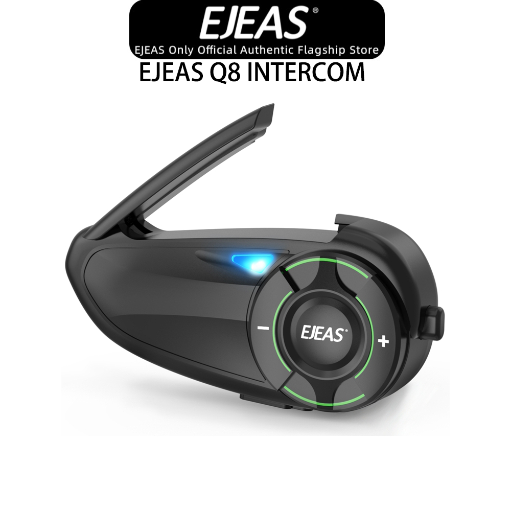 EJEAS Q8 Motorcycle Wireless Helmet Bluetooth Q8 Mesh Intercom Headset ...