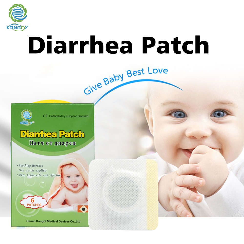 6 Pcs/Box Baby Diarrhea Patch Herbal Ingredient Pediatric Diarrhea ...