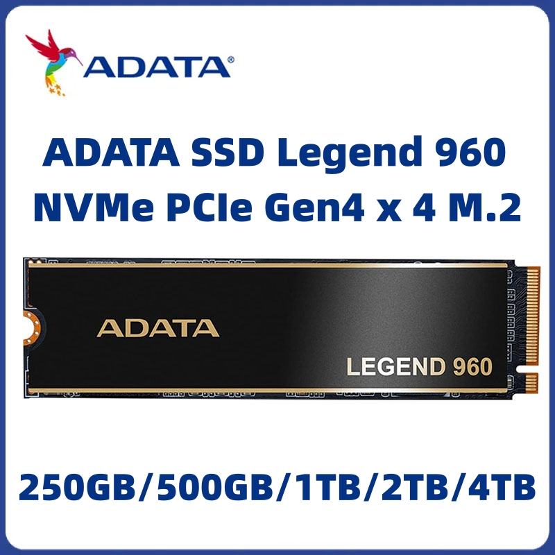 ADATA SSD Legend 960, NVMe PCIe Gen4 x 4 M.2 2280, Speed up to 7,400MB ...