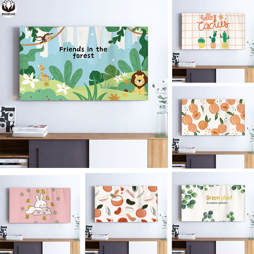 Television Cover Cloth 55 inches 43 inches Cartoon Flannel TV Dust ...