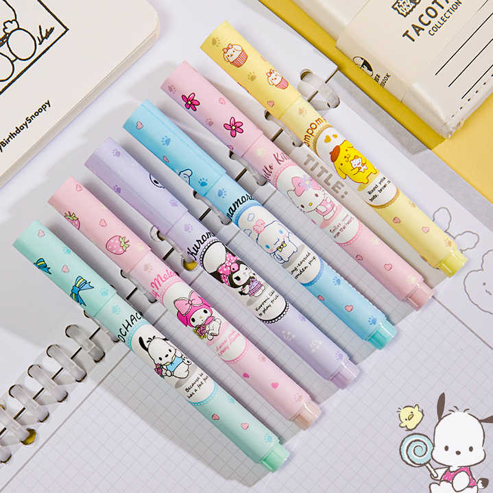 1Pc Sanrio cartoon highlighter Cinnamoroll highlighter My Melody marker ...