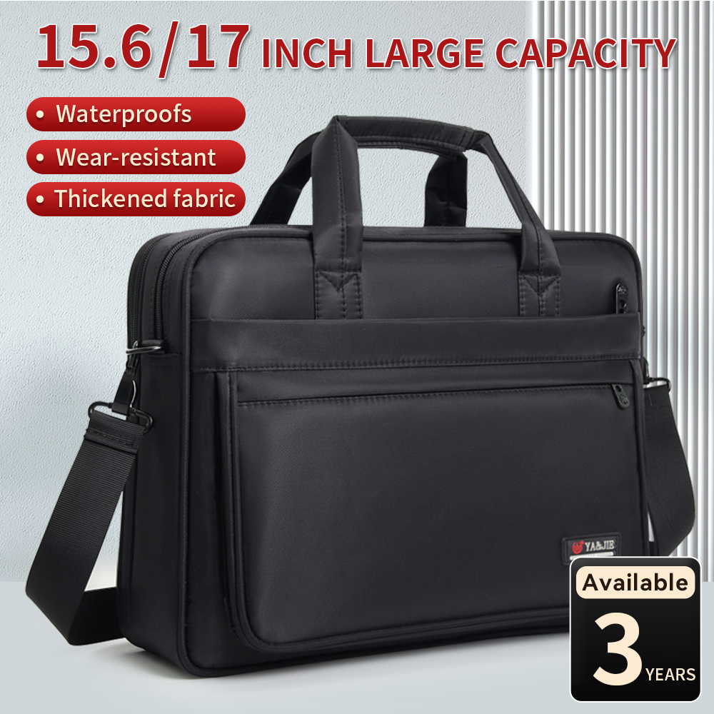 Briefcases For Men Canvas Tote Bag Large Laptop Case 15.6 Inch 17 Inch ...
