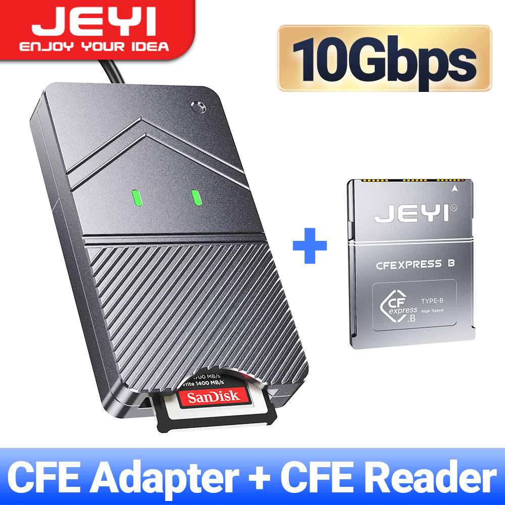 JEYI CFexpress Card Reader, USB 3.2 Gen2 10Gbps CFE Type B Reader ...