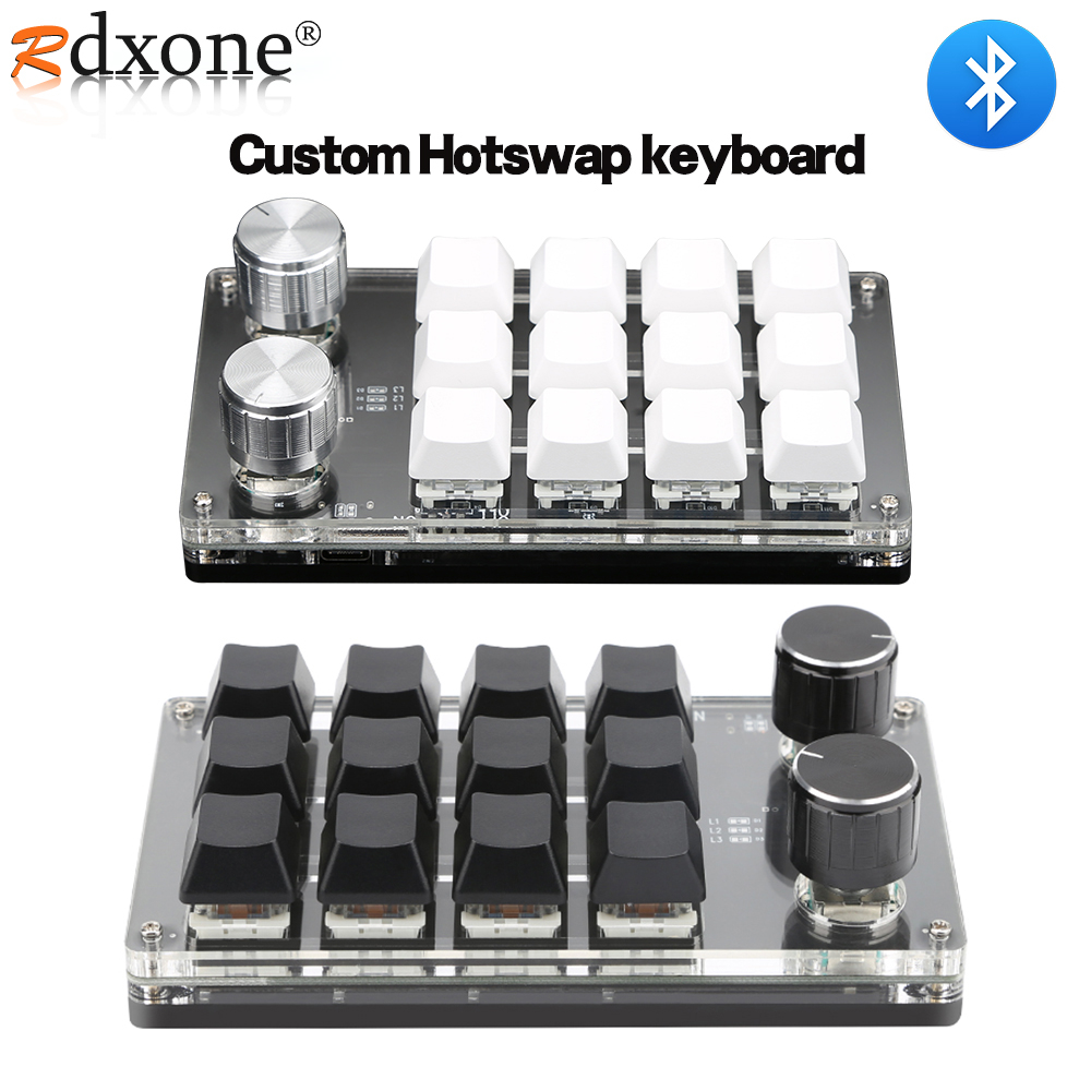 Rdxone Programming Macro Keyboard Custom Knob Keyboard 12 Key 2 Knob 9918