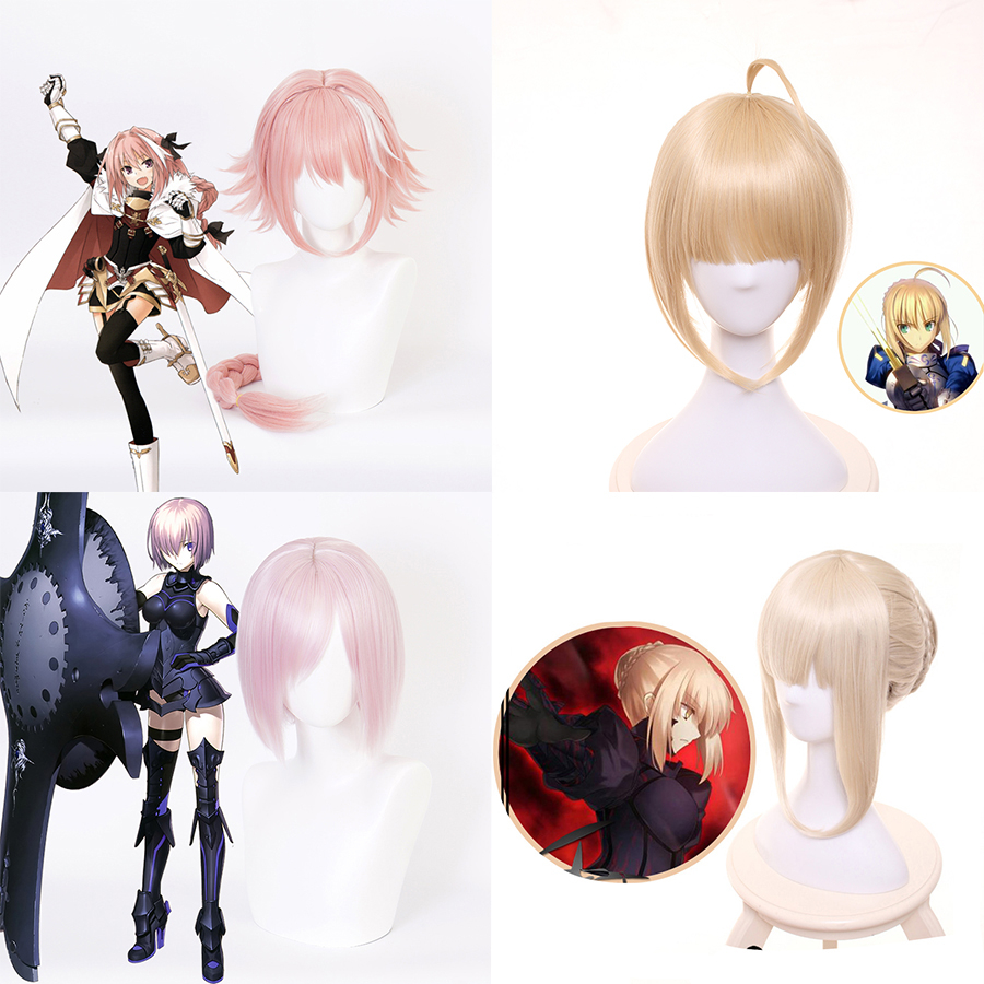 Fate/Grand Order Astolfo Saber Wig Mash Wigs Pretend Play Japanese ...