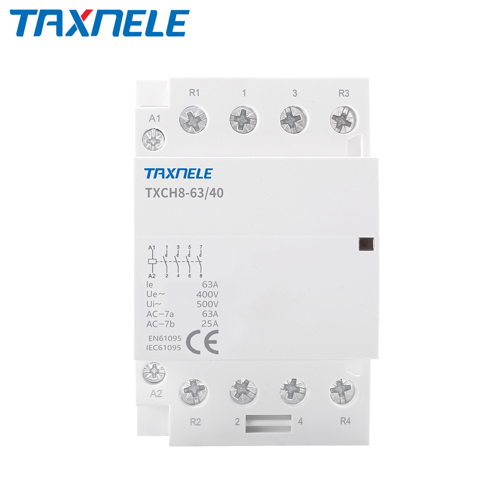 TAXNELE 4P 32A 63A 2NC2NO 4NO 4NC 220V/230V 50/60HZ Din rail Household ...