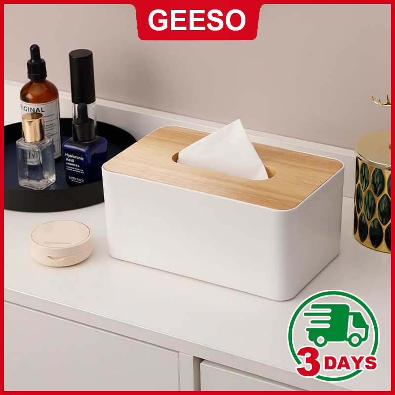 GEESO Modern Style Tissue Holder Box Muji Style Tissue Box Tissue ...