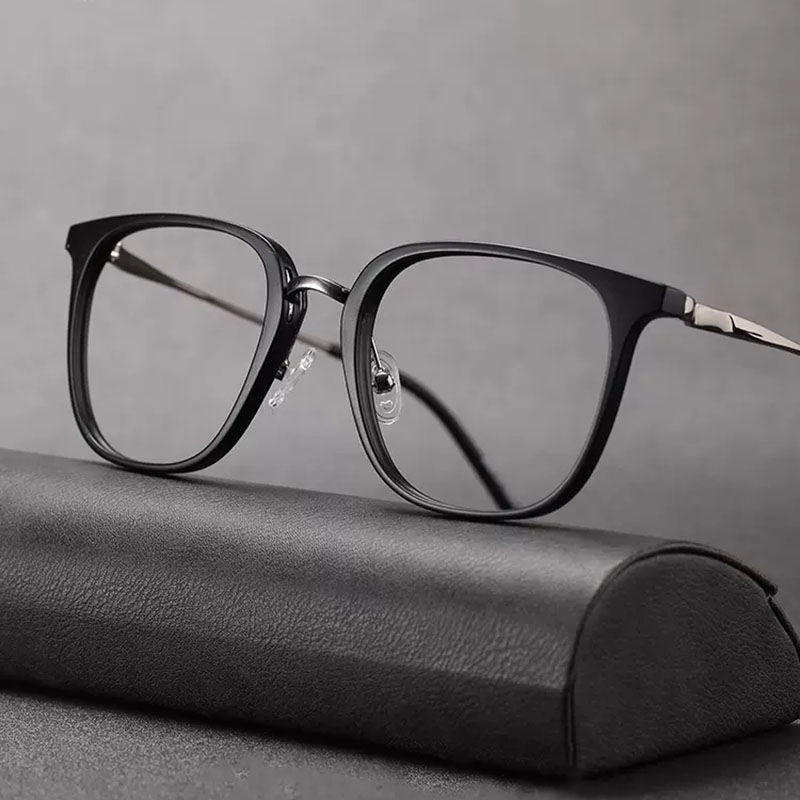 Comfortable Retro Optical Square Eyeglass Frame Trendy Korean Design ...