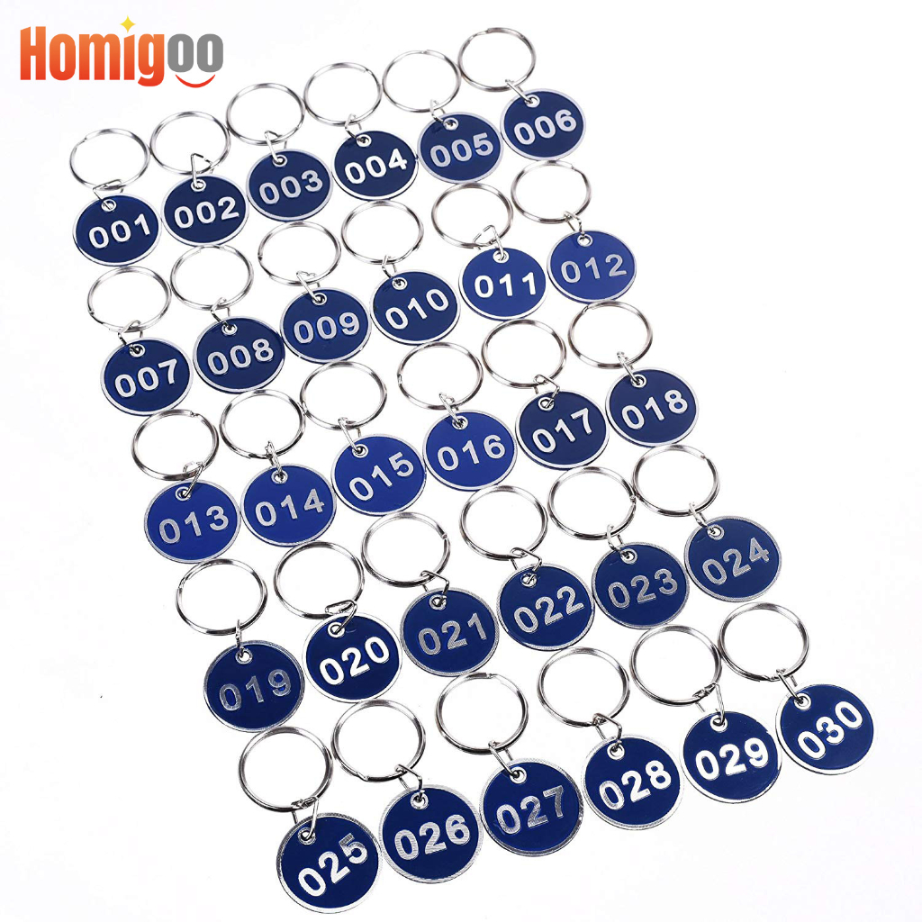 Homigoo Metal Sign Keychain Signage Digital Plate Label Tag Number Card ...