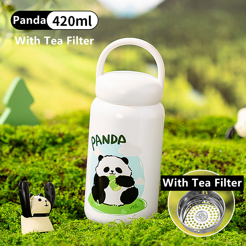 Diller Vacuum Flask Panda Cute Thermos 316 Stainless Steel Drinking Water Bottle 520/280/500 ...