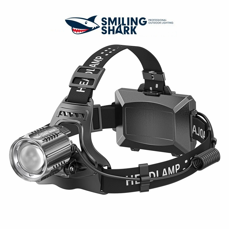 SMILING SHARK Powerful Head Lamp Led M55 6000LM Super Bright Headlight ...