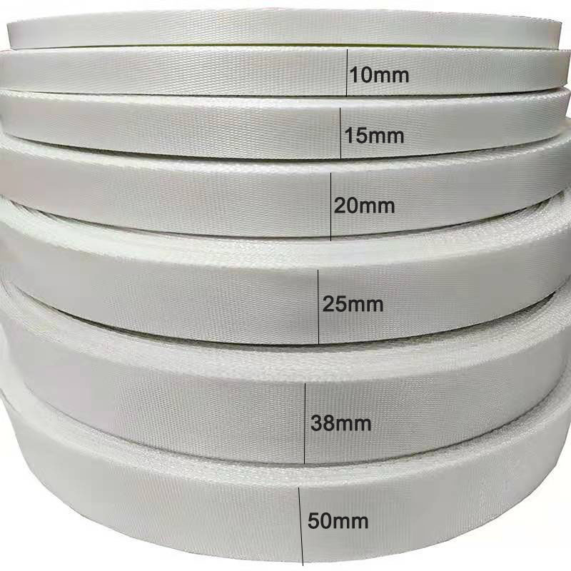 Homigoo 10 Yards White Nylon Webbing Band Herringbone Pattern Lace Tape ...