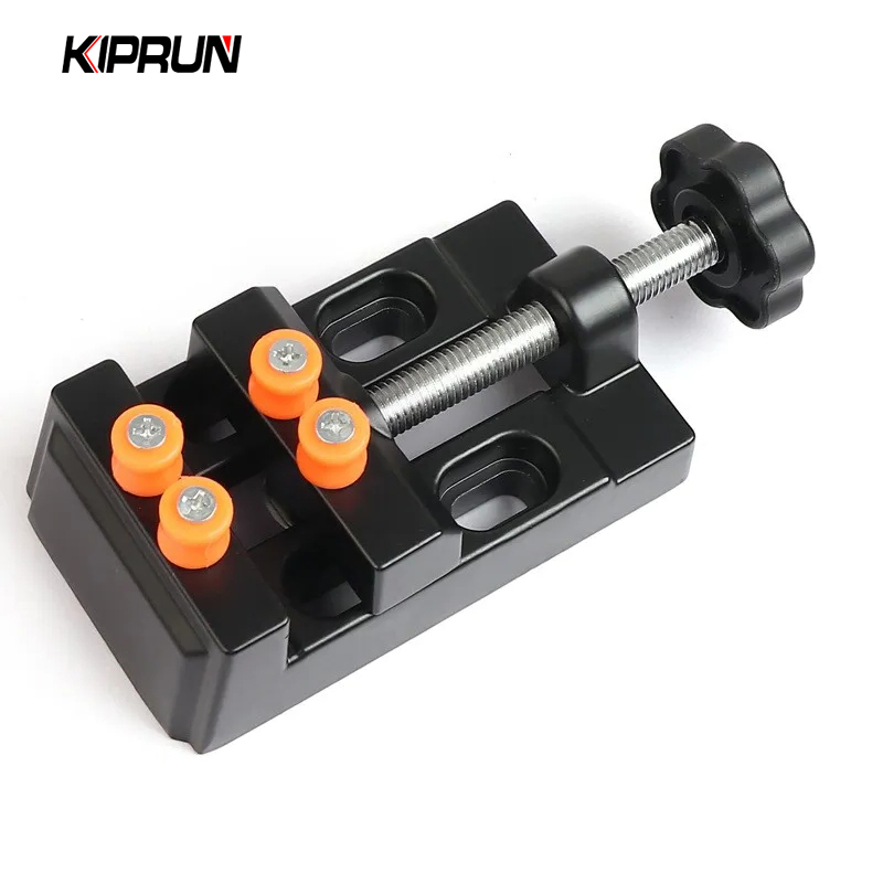 KIPRUN Mini Bench Clamp, Flat Table Vice, Adjustable Drill Press Vice ...