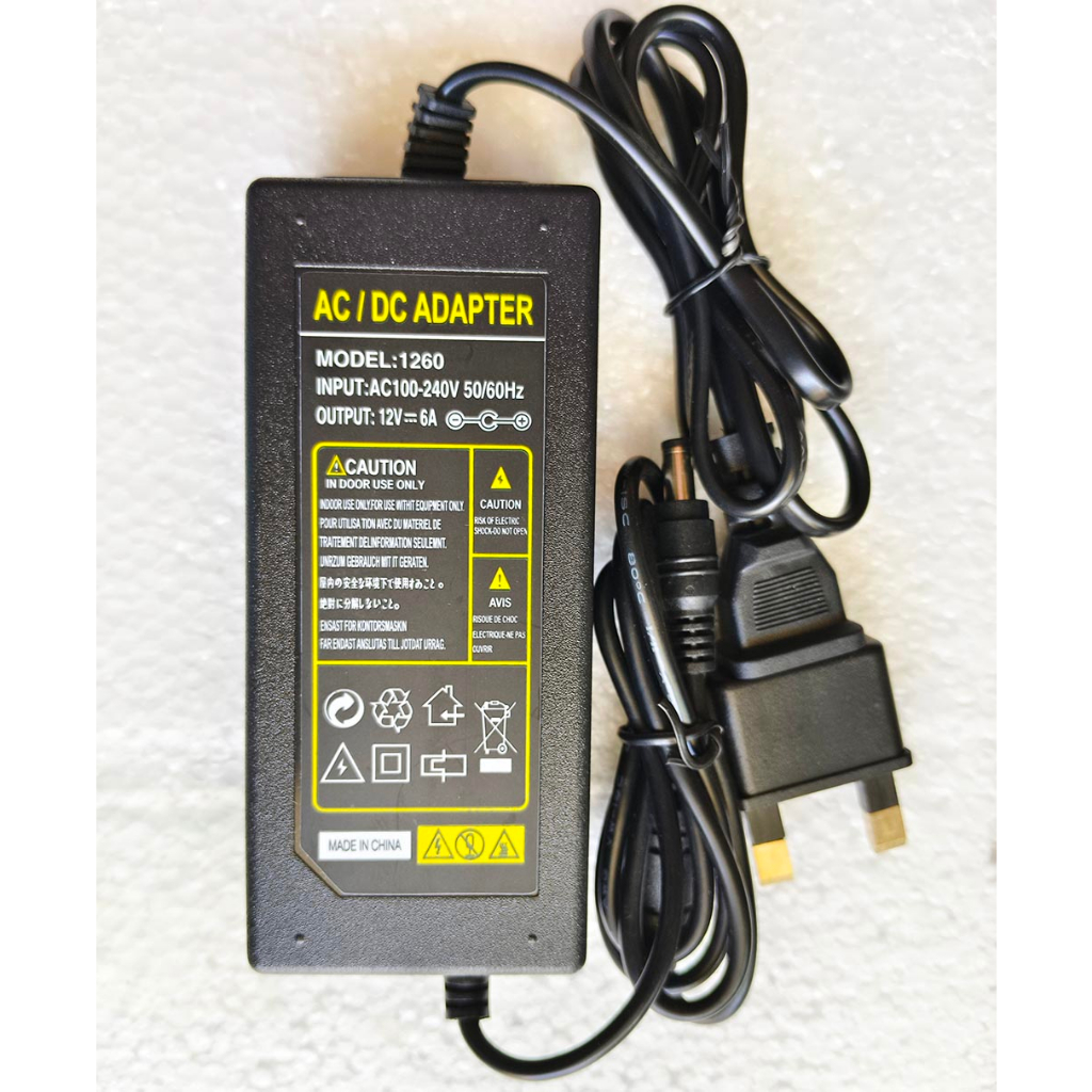 AC 100V-240V DC adapter 12V 1A 2A 3A 5A 6A Switching power supply UK ...