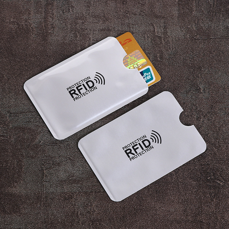 RFID Protection Sleeves -Portable Bank Card Holder RFID Credit Card ...